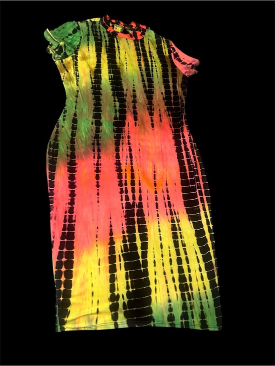 Fashion Nova | Dresses | Fashion Nova Neon Green Orange Yellow Tiedye ...